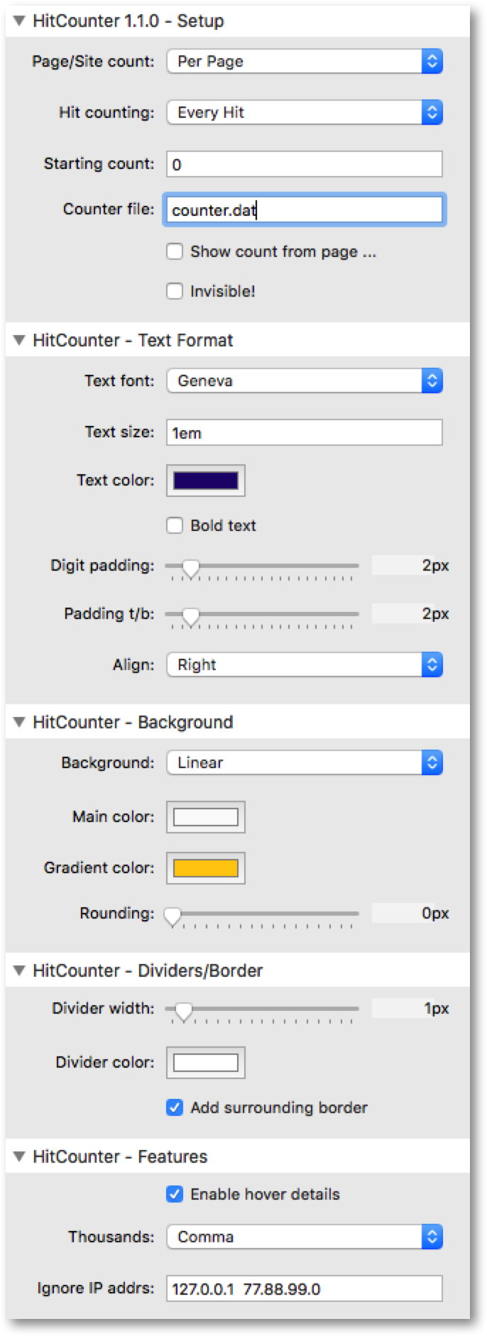 Bryn Owen Design Hitcounter Stack 